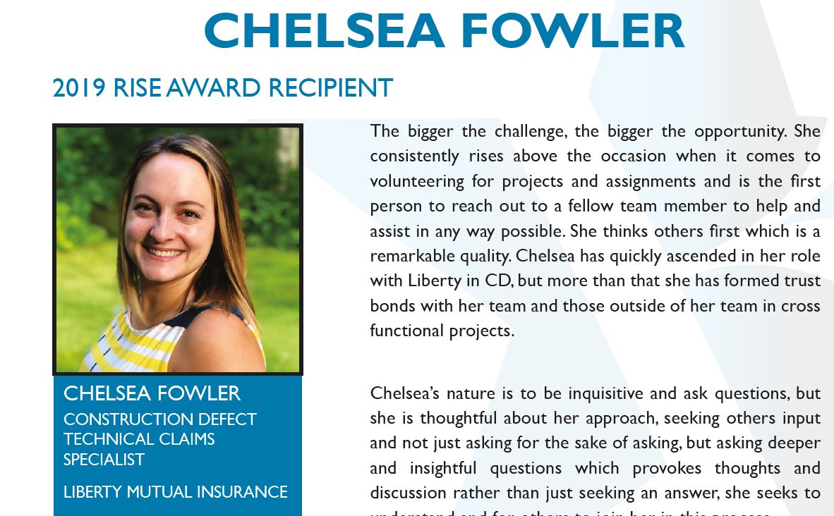 Spotlight: 2019 RISE Award Recipient Chelsea Fowler - RISE®